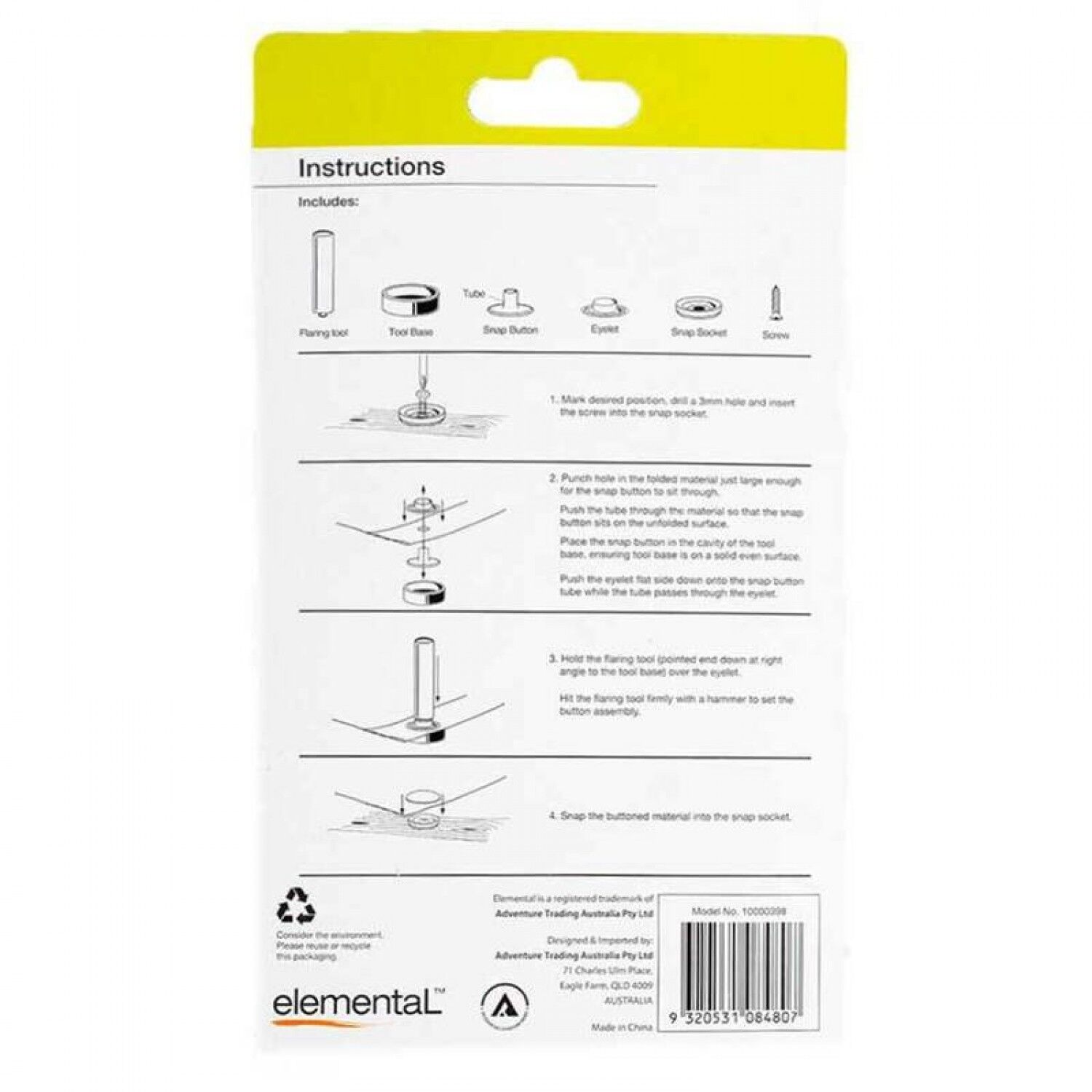 Elemental Deluxe Snap Fastener Kit