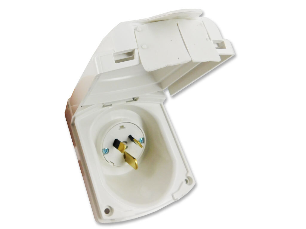 NEW STYLE CLIPSAL POWER INLET - 15 AMP - Clipsal