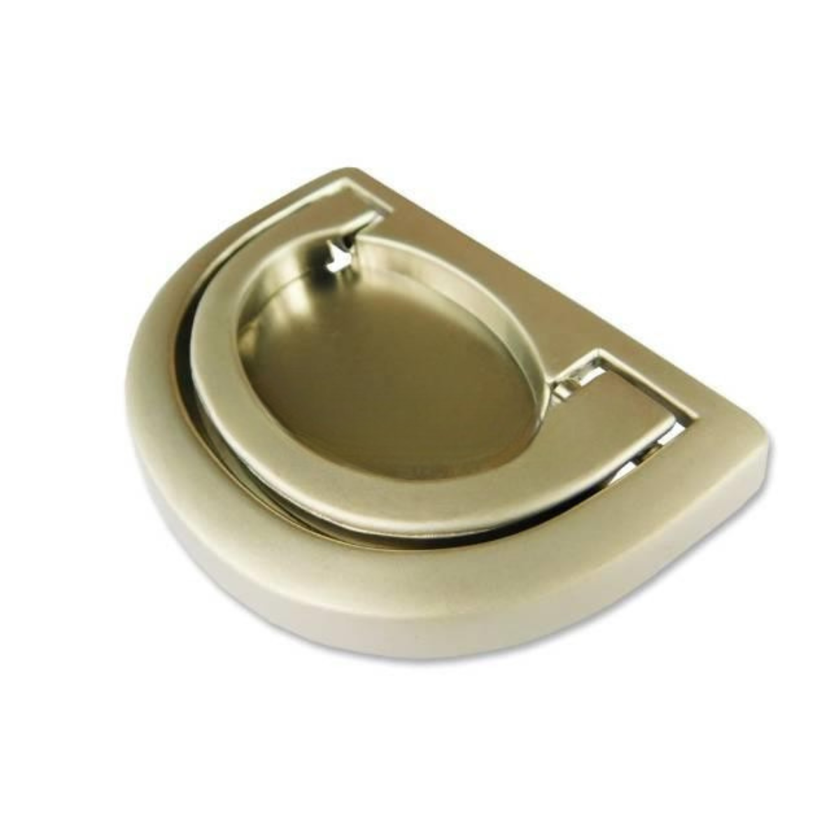 Jayco C2741D Chrome Flush-Mount D‑Handle Pull – for Caravan Cabinet Doors