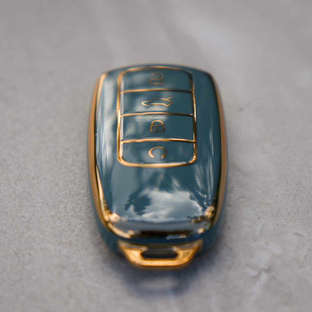 Grey with Gold TPU Key Cover for Chery Omoda 5, Tiggo 4, Tiggo 7 Pro ...