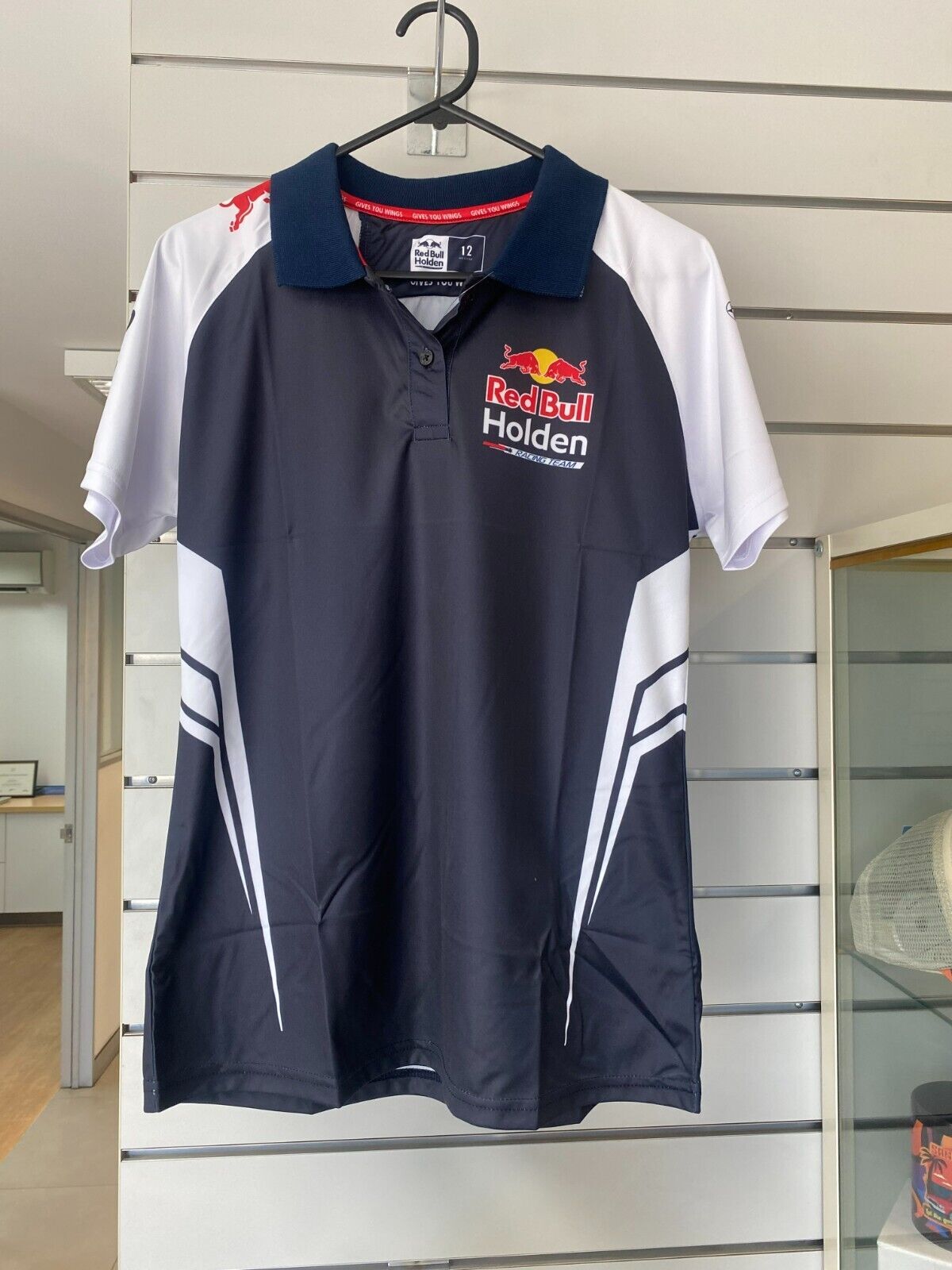 Holden RedBull Racing Team Womens Polo Shirt White & Navy Blue - GM ...